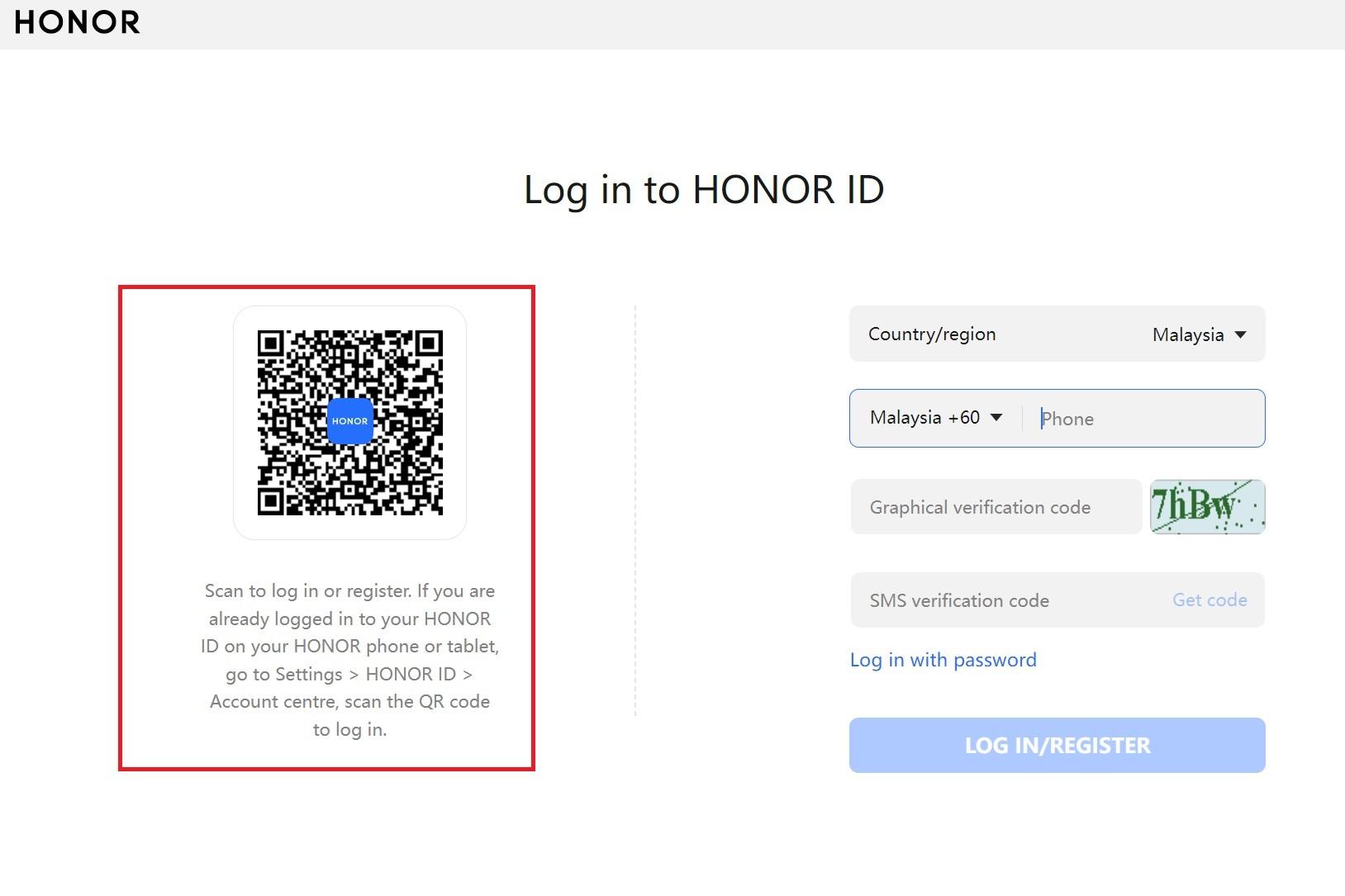 ④Log in with Third-party Google account.