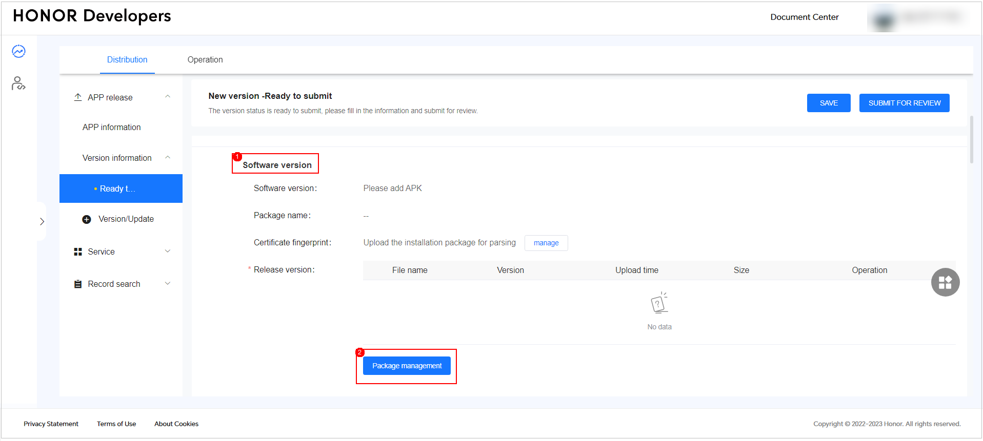 2. Click Upload to proceed.